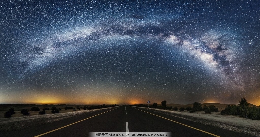 夜晚星空图片_其他_自然风景-图行天下素材网